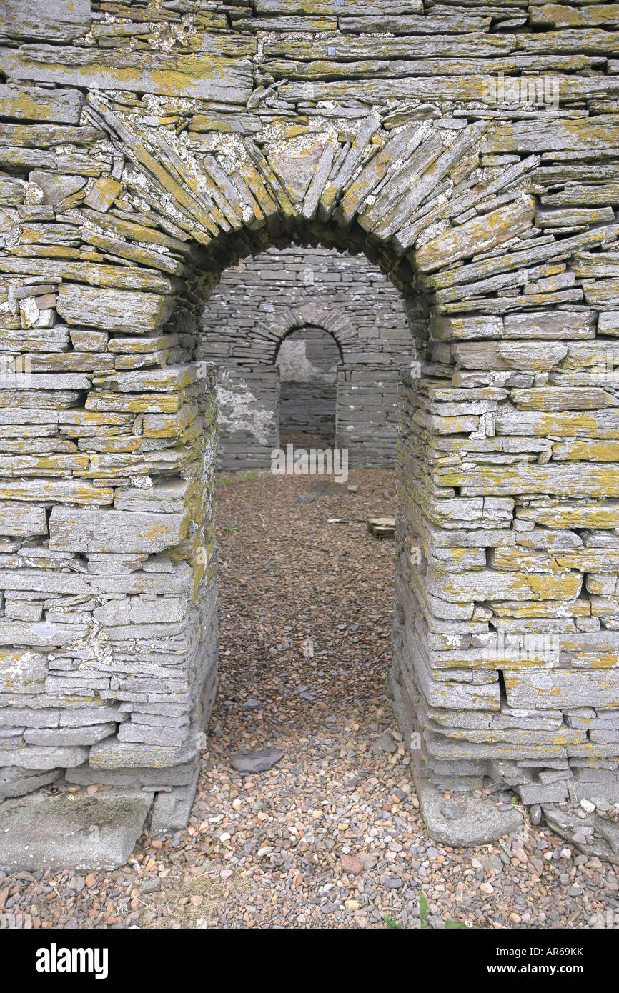 The remains of St Mary s Church a 12th century Romanesque chapel Wyre ...
