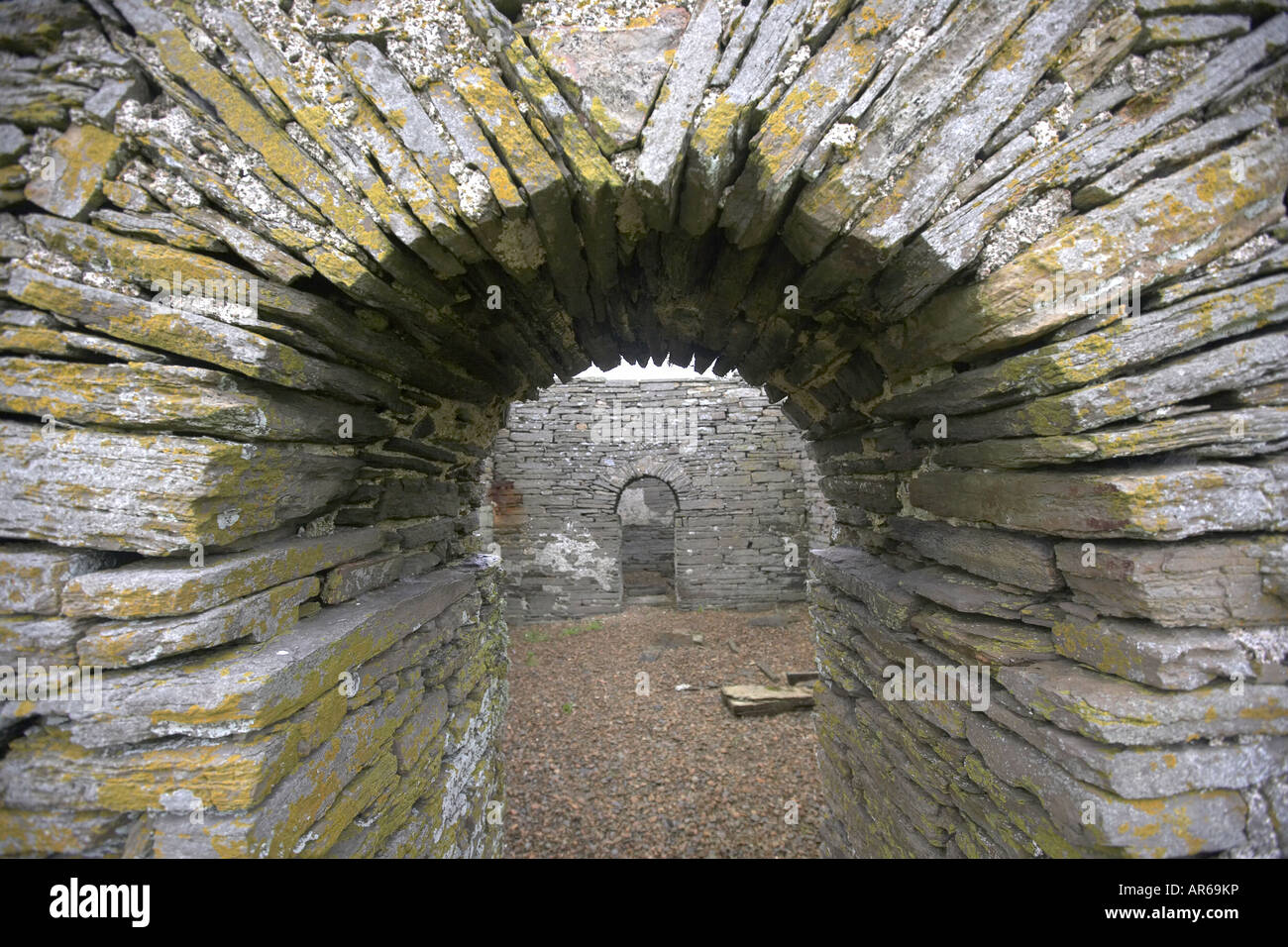 The remains of St Mary s Church a 12th century Romanesque chapel Wyre ...