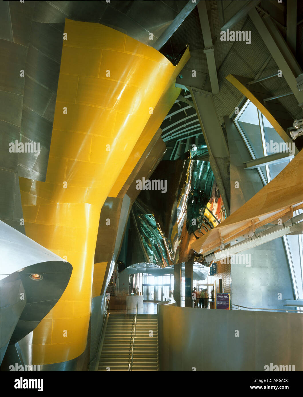 Experience Music Project in Seattle, Washington, USA, 2000. Interior ...