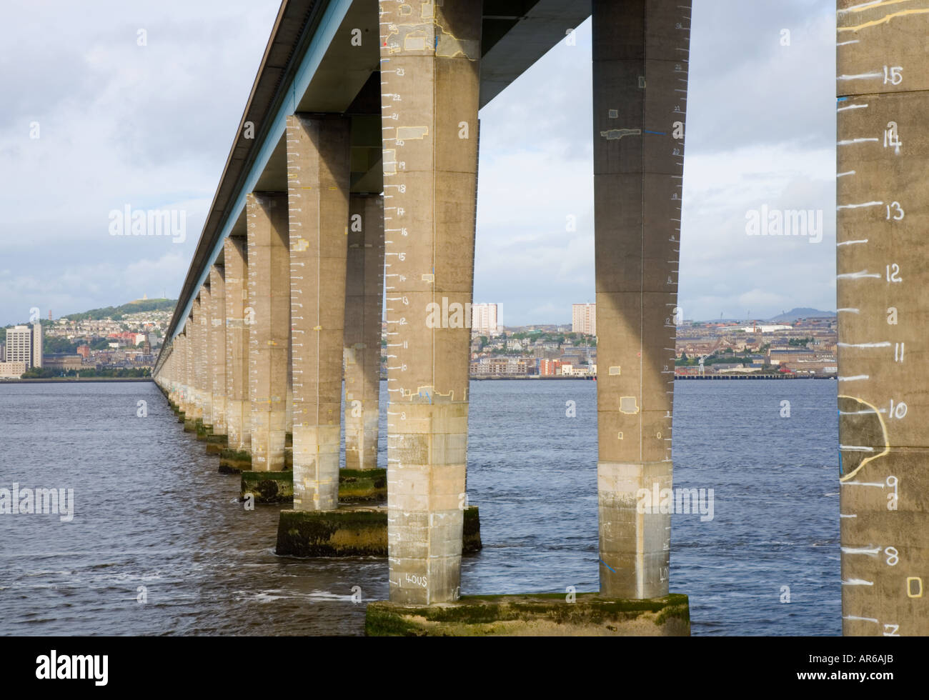 The Tay Road Bridge, an important road bridge in Scotland. It crosses ...