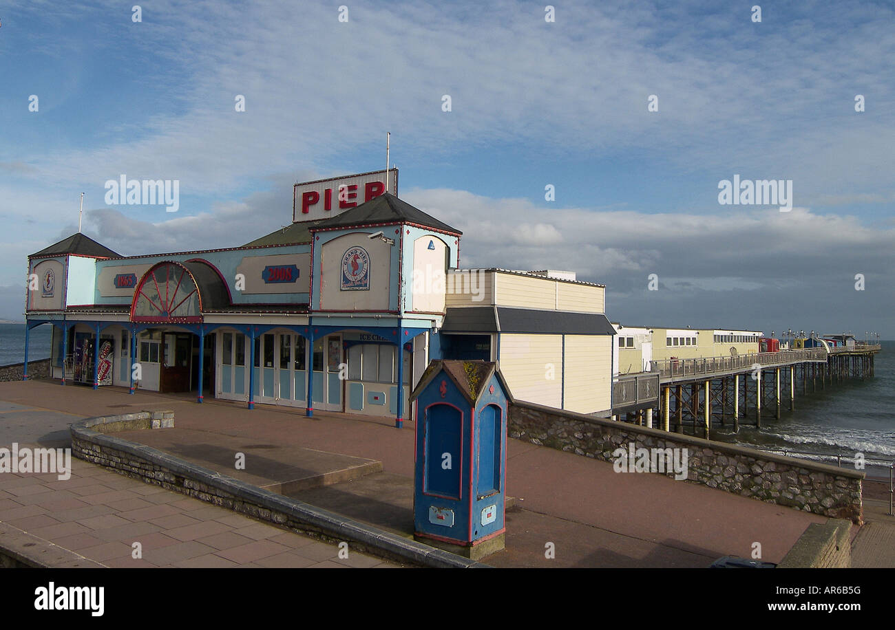 Teignmouth Pier Front Devon England Stock Photo - Alamy