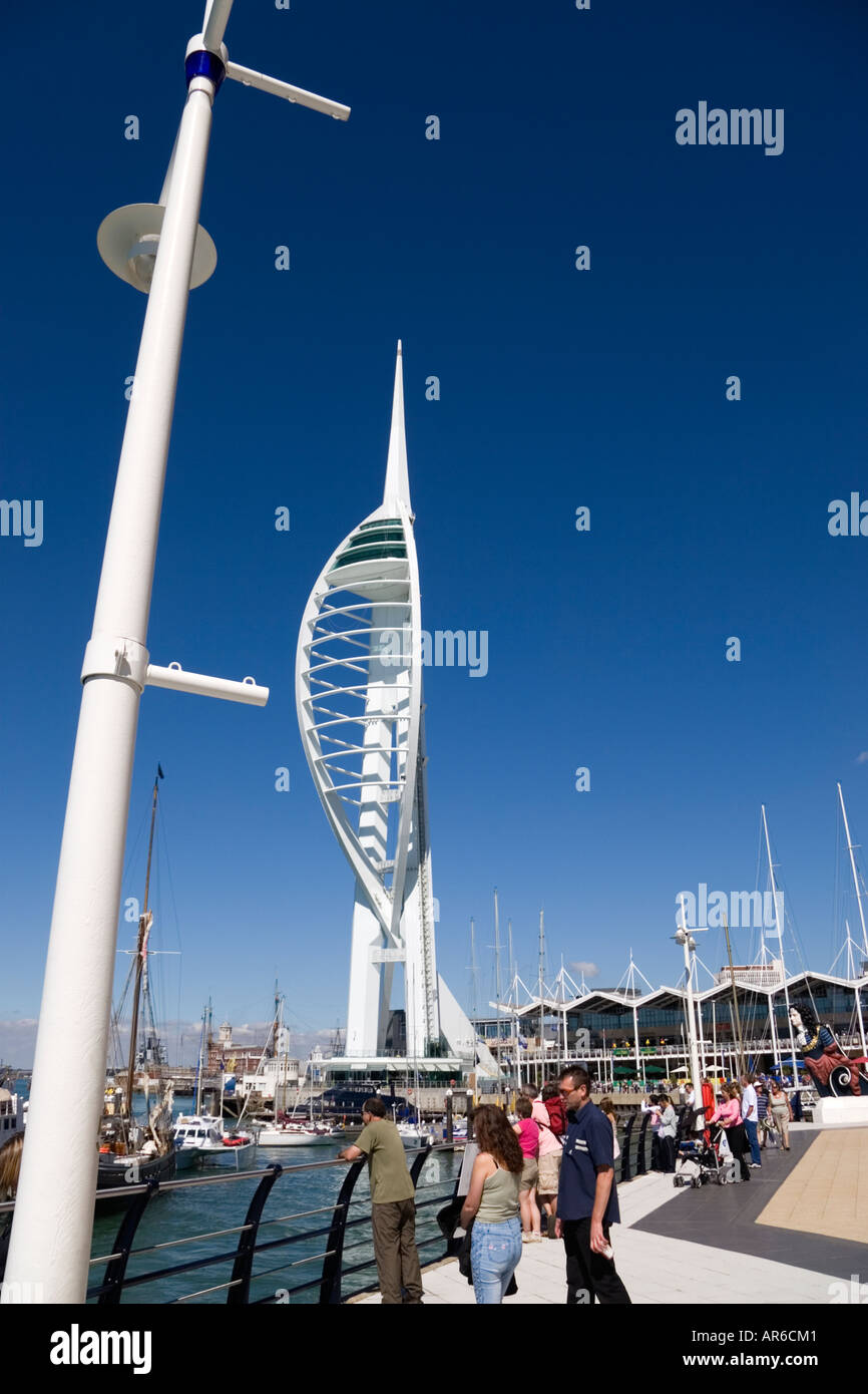 The Spinnaker Tower the tallest structure in the UK outside of London Stock Photo - Alamy