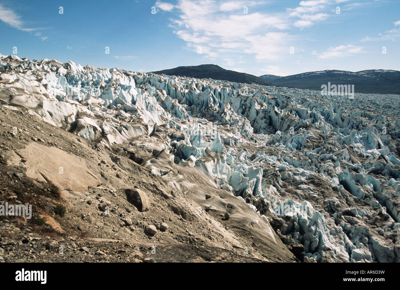 Ice field greenland Stock Photo - Alamy