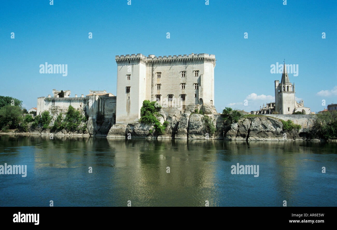 Tarascon castle at river rhone hi-res stock photography and images - Alamy