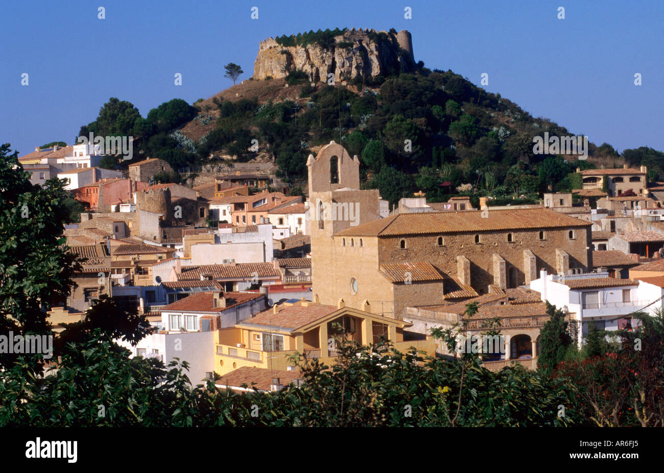 Begur town castle costa brava hi-res stock photography and images - Alamy