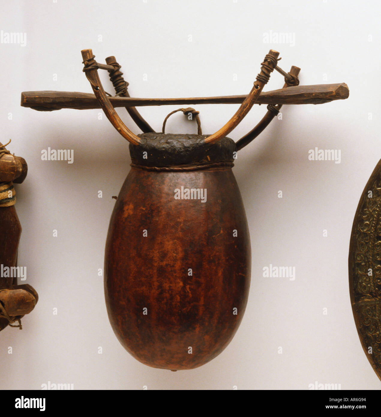 Gong and beater from borneo Stock Photo - Alamy