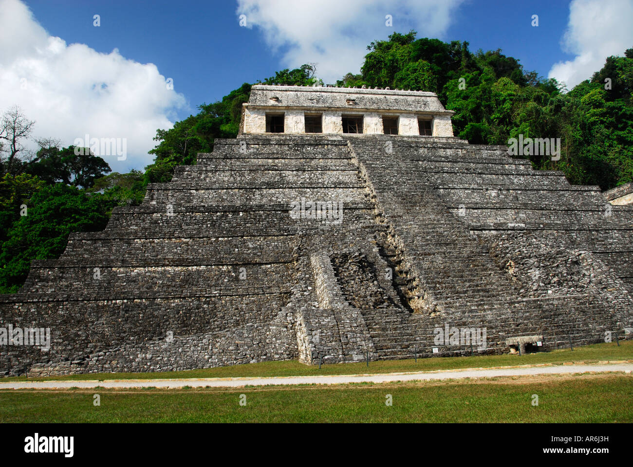Temple of the Inscriptions, Palenque Ruins, Chiapas State, Mexico Stock ...