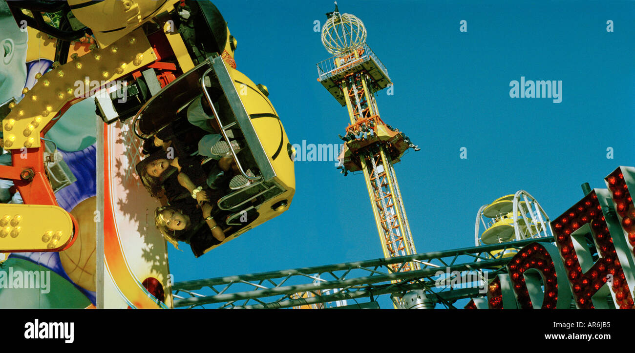Fun fair rides Stock Photo - Alamy