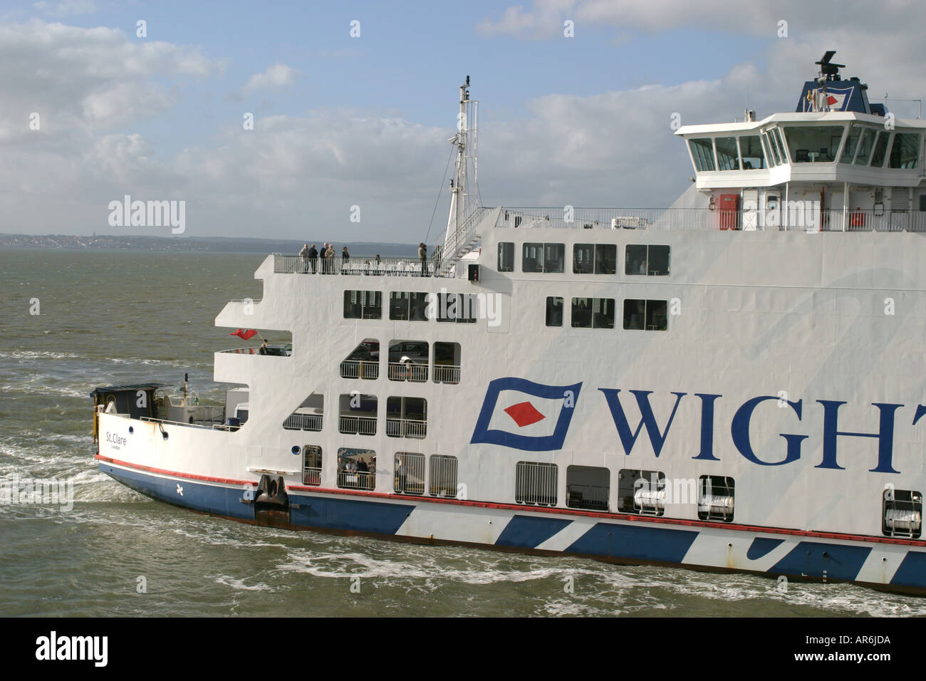 Wightlink Isle of Wight ferry entering Portsmouth Harbour Stock Photo ...