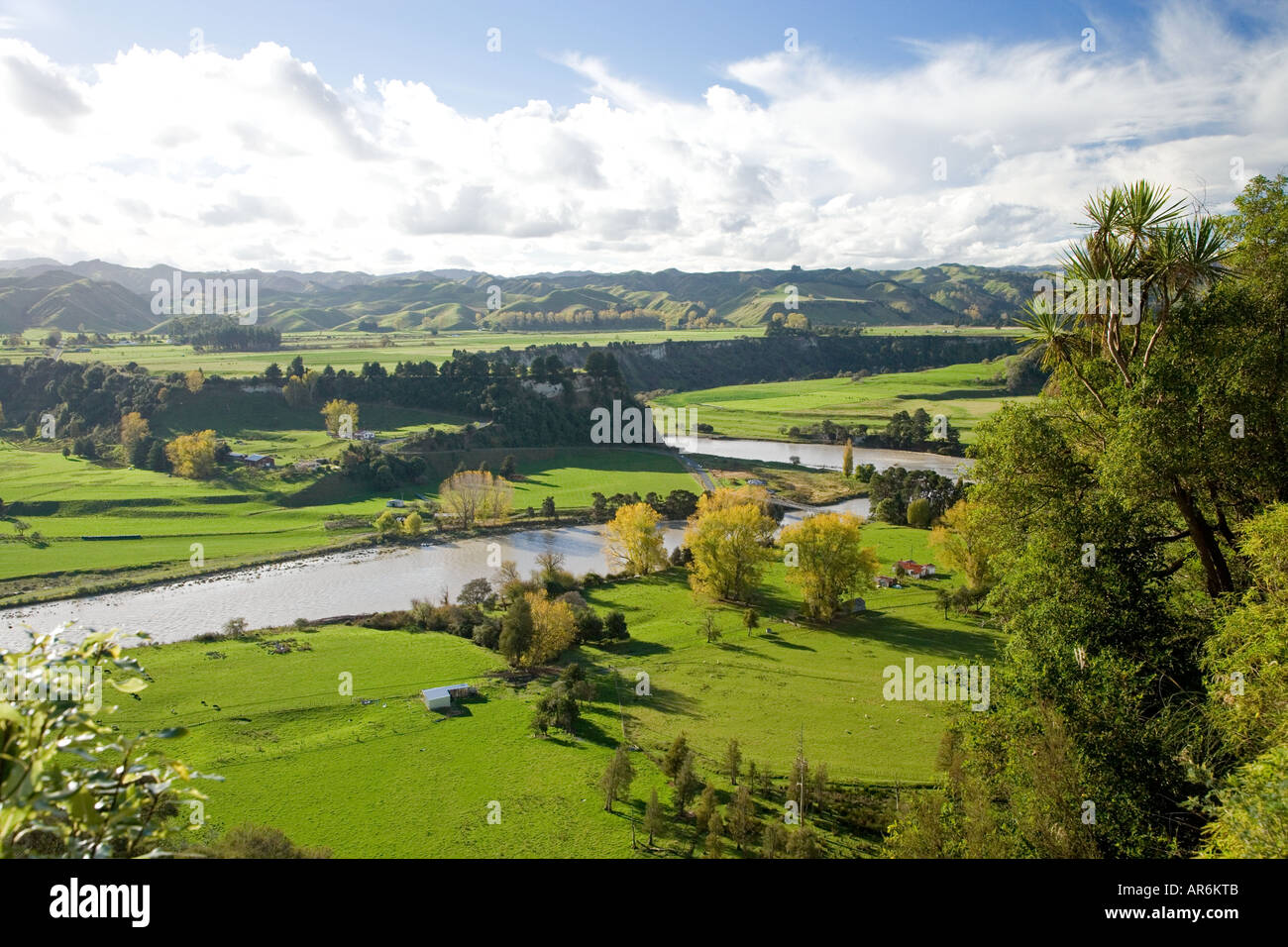 Rangitikei River near Ohingaiti Rangitikei North Island New Zealand ...