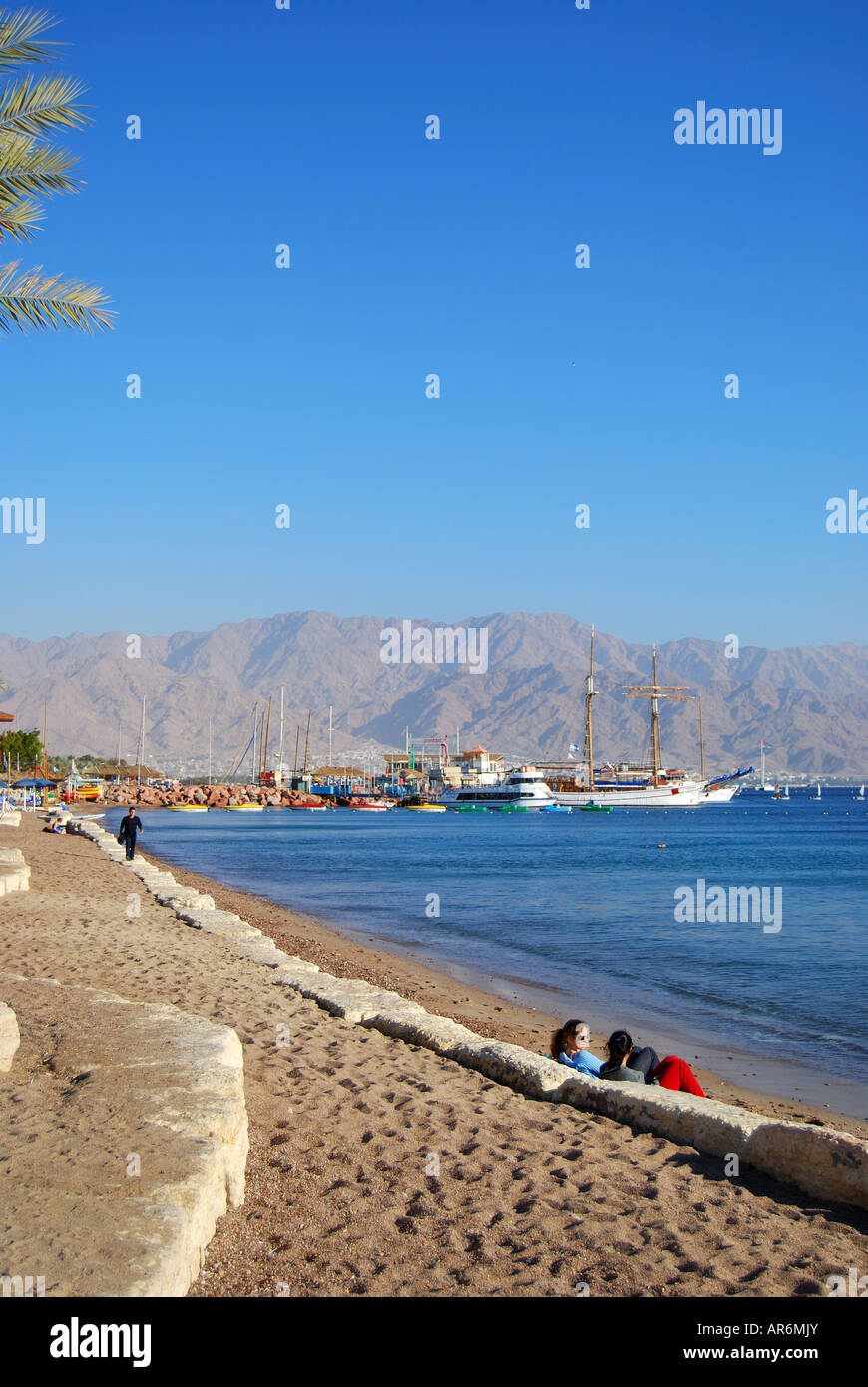 North Beach, Eilat, South District, Israel Stock Photo - Alamy