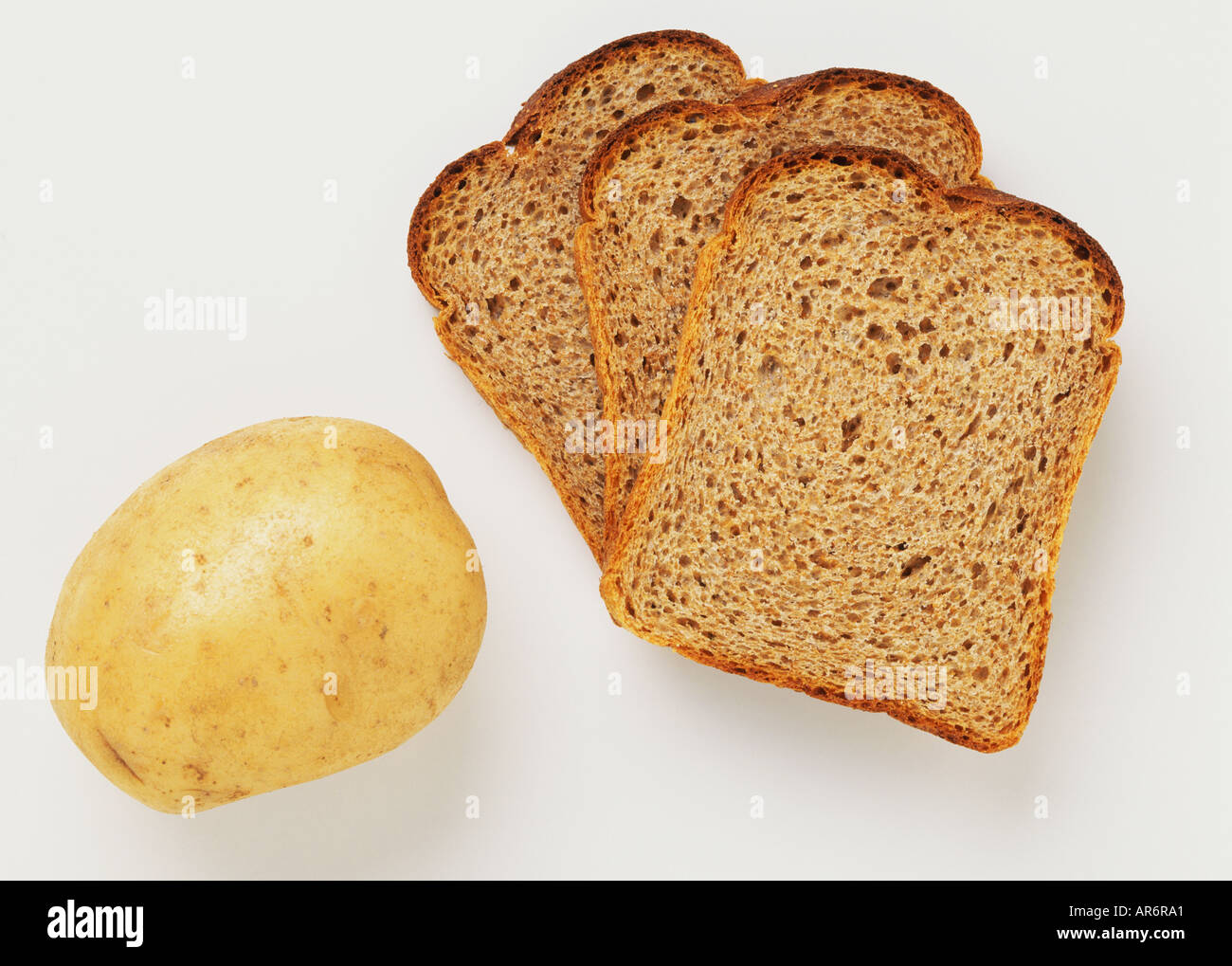 Potato and bread Stock Photo - Alamy