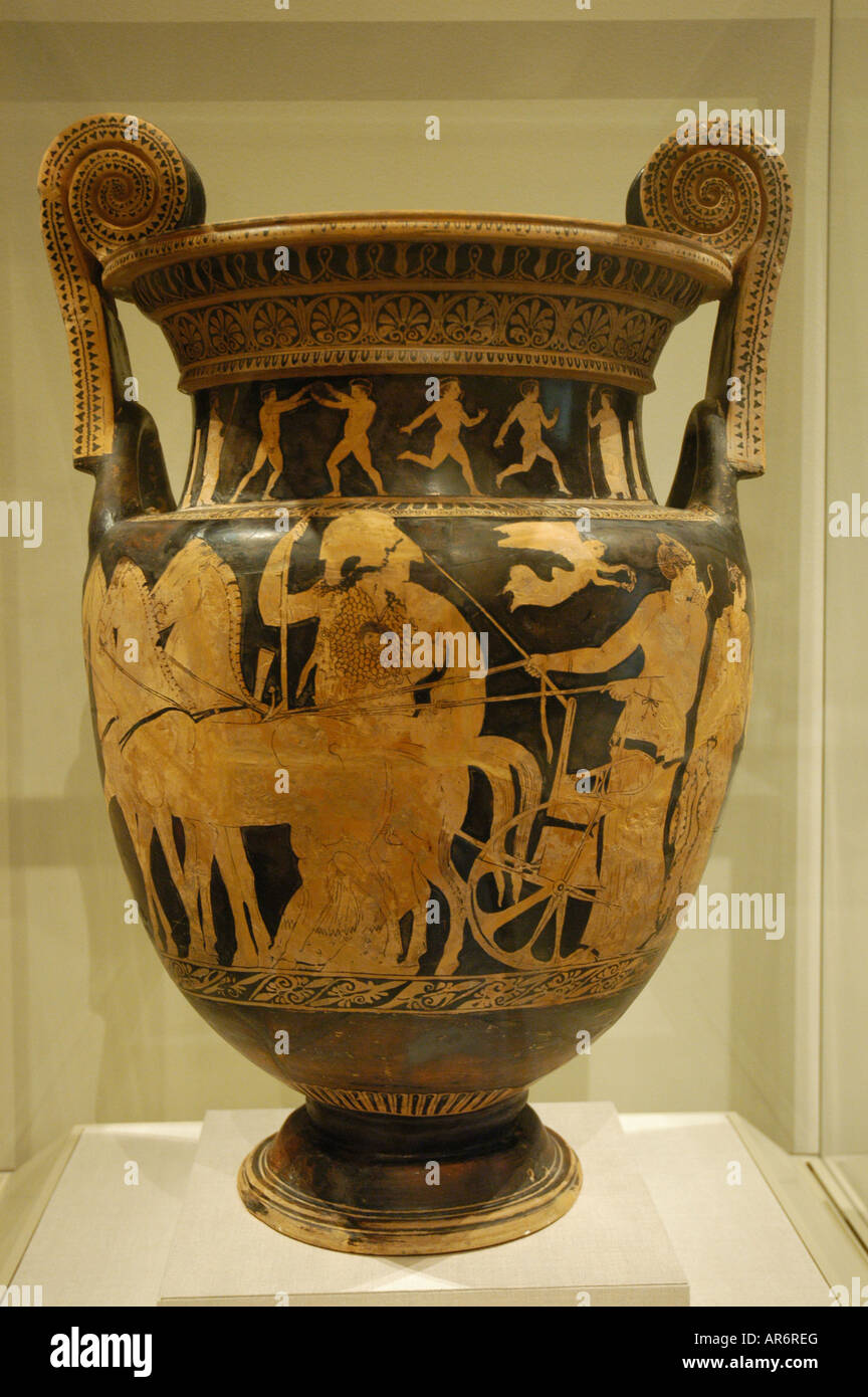 Terracotta volute krater Greek Attic 420 b c Metropolitan Museum New ...