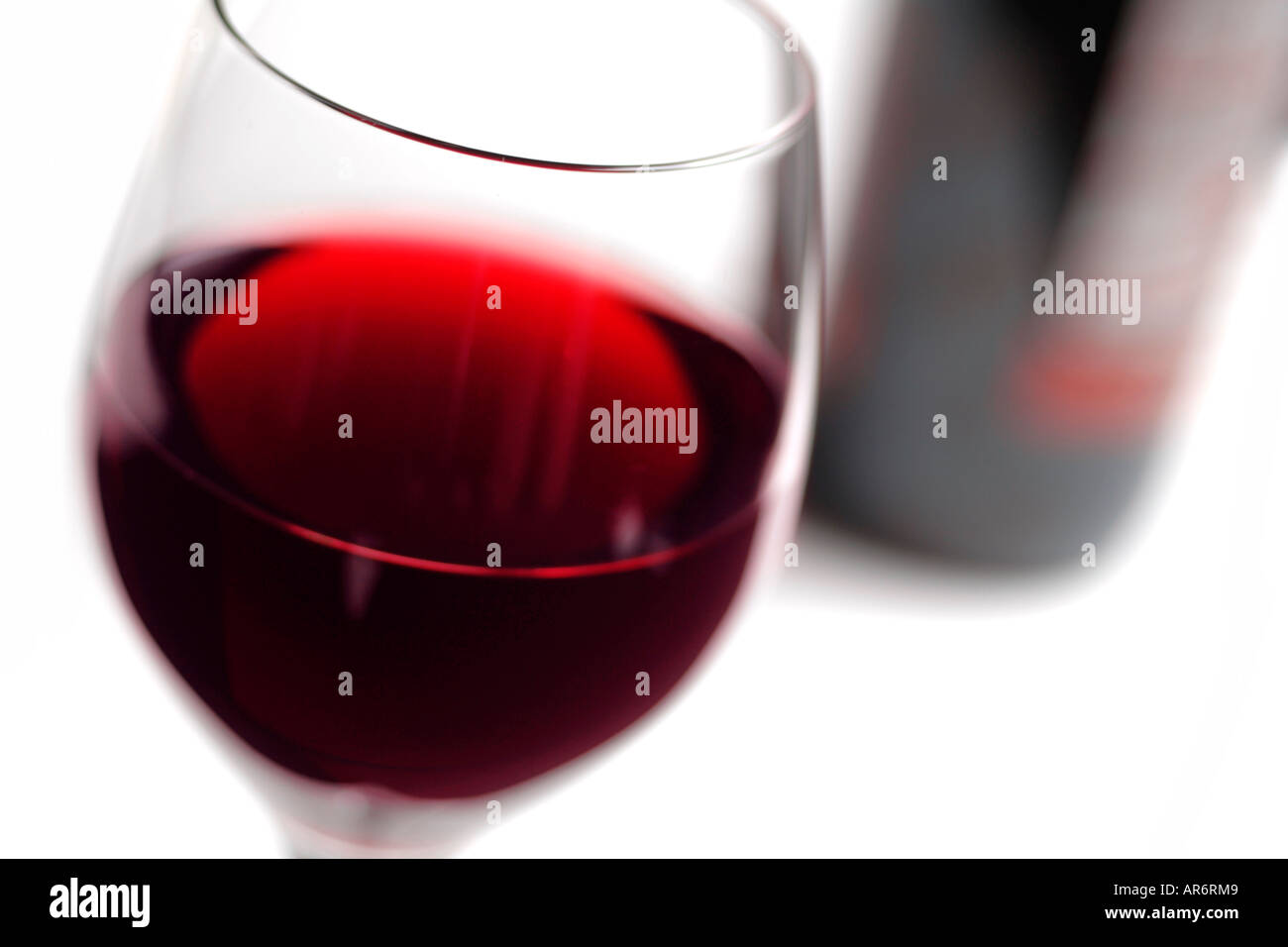 Bottle red wine shallow hi-res stock photography and images - Alamy