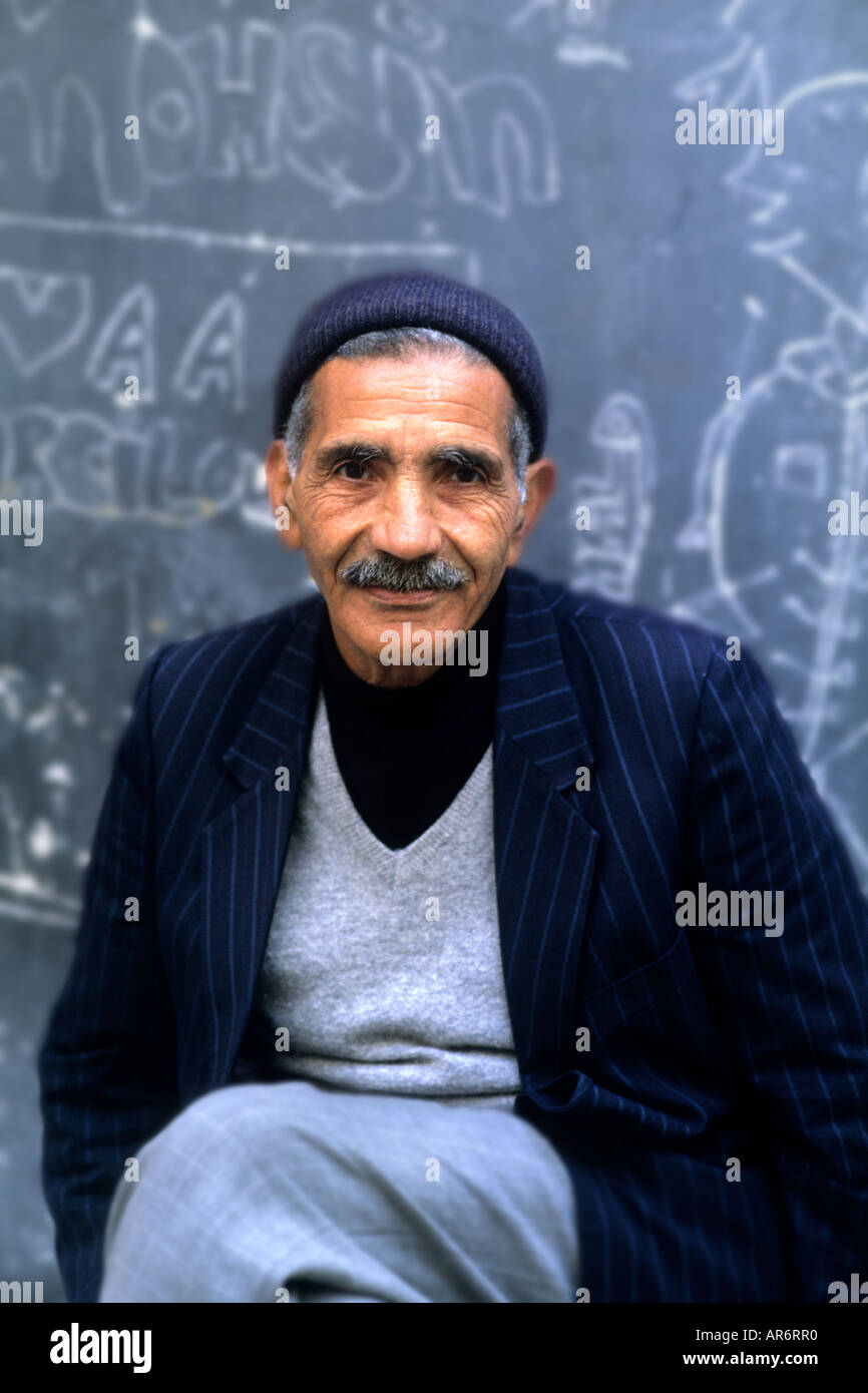 Muslim man portrait on streets in Casablanca Moroicco Africa Stock ...