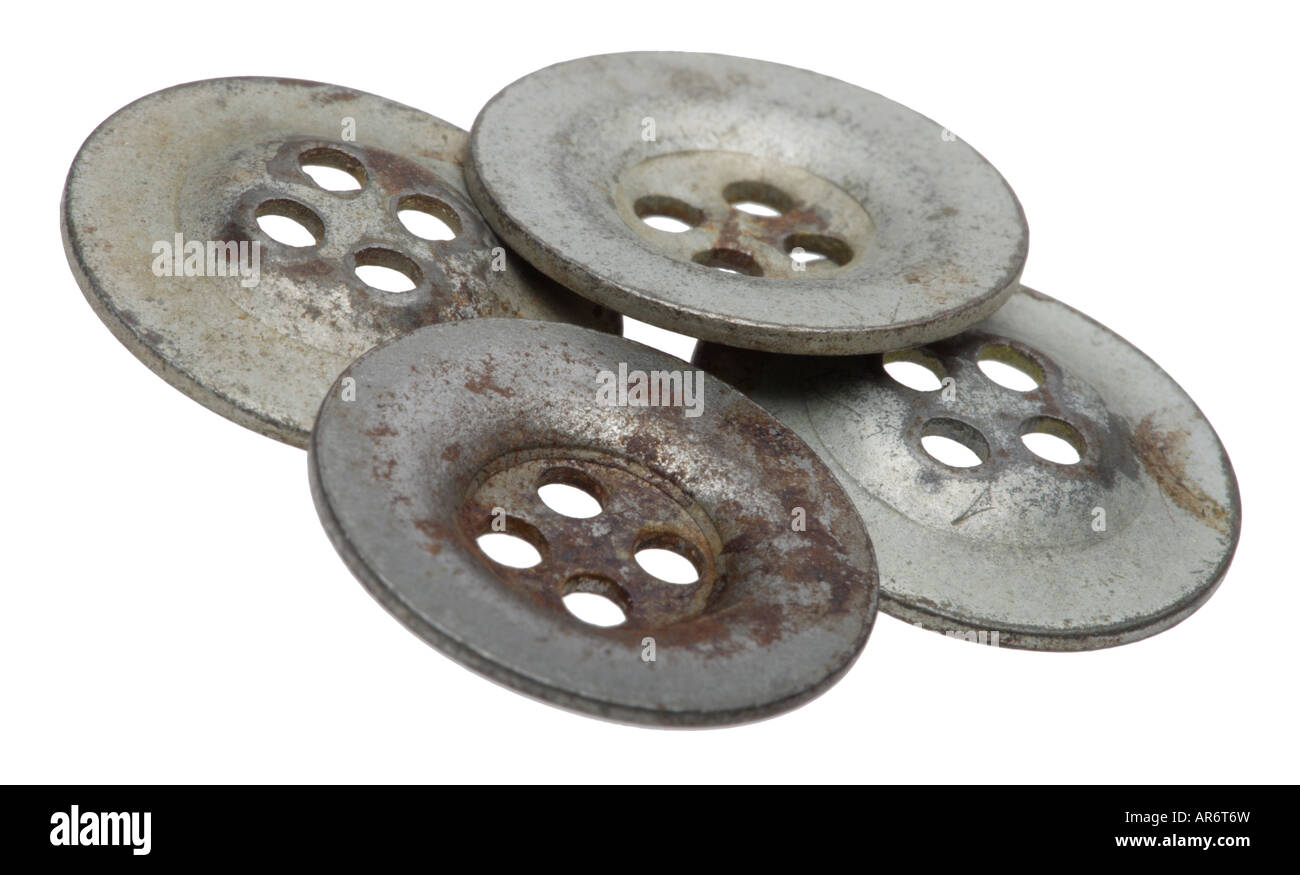 Metal buttons from WW2 army uniform Stock Photo - Alamy