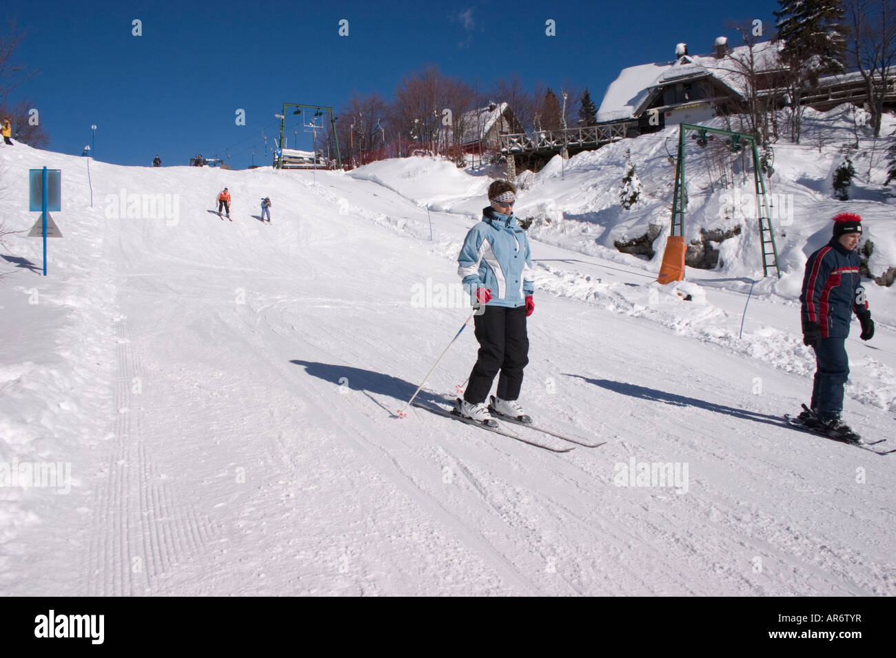 Vogel ski resort Bohinj Triglav National Park Slovenia Stock Photo - Alamy