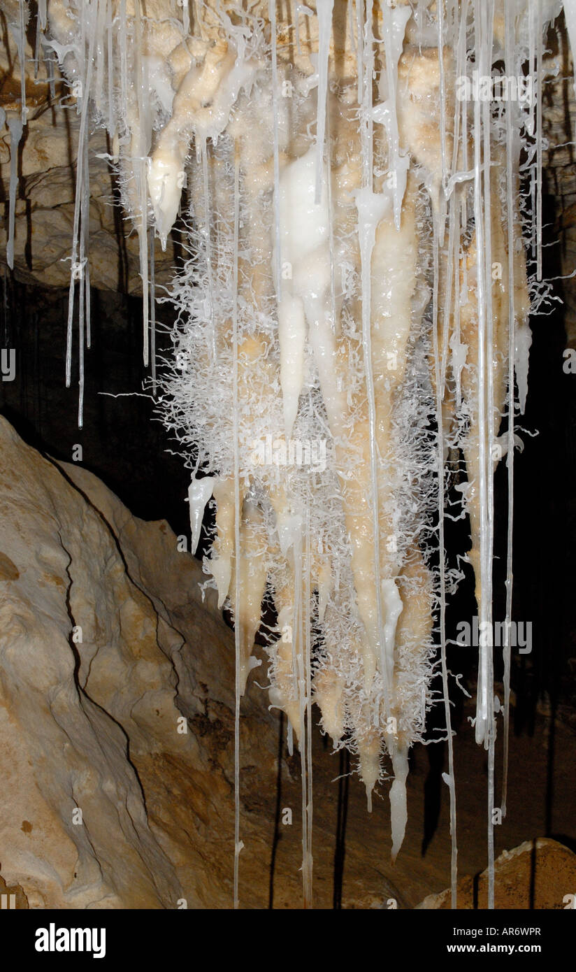 A mass of helictites in Easter Cave, Western Australia Stock Photo - Alamy