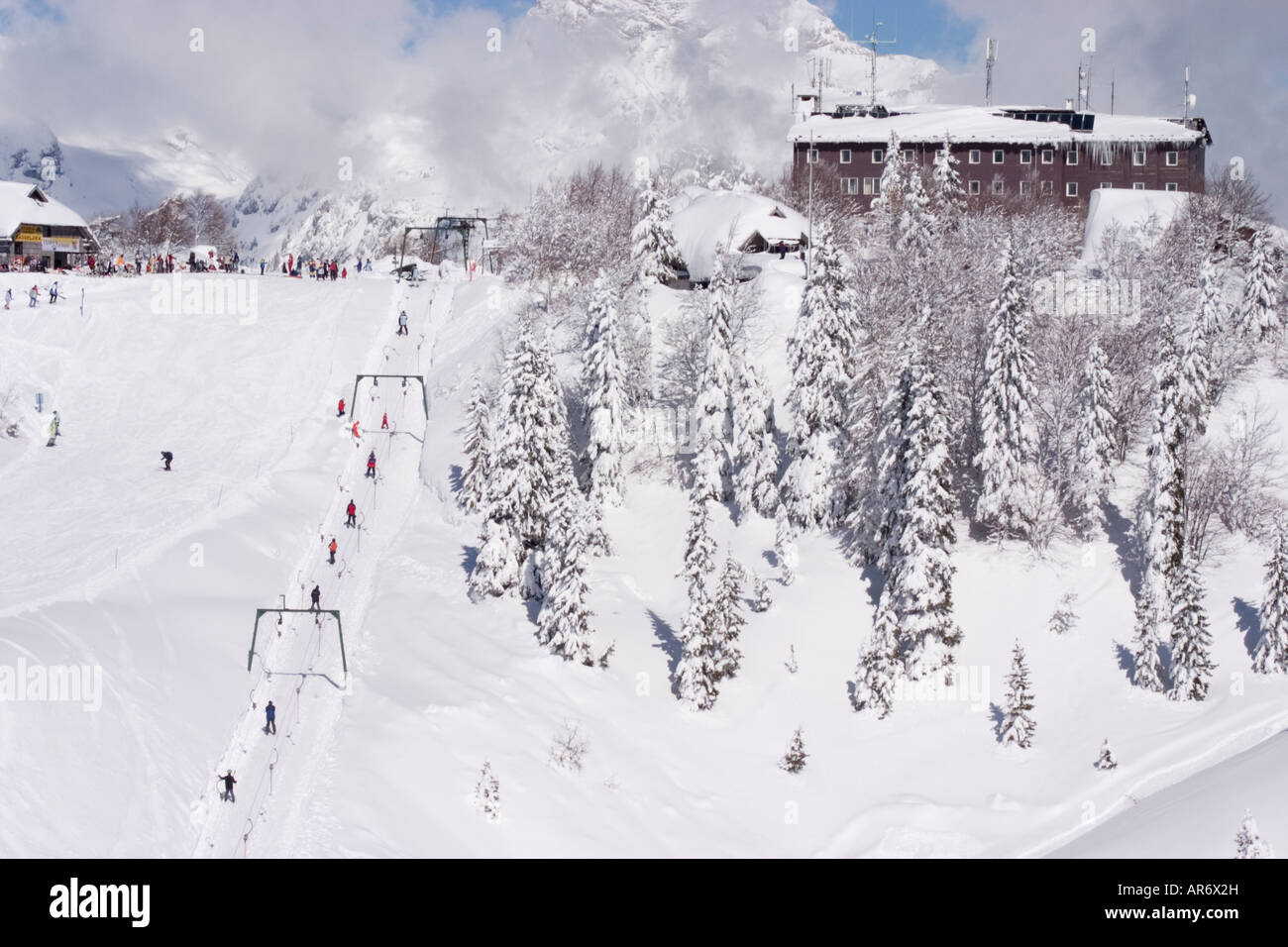 Vogel ski resort Bohinj Triglav National Park Slovenia Stock Photo - Alamy
