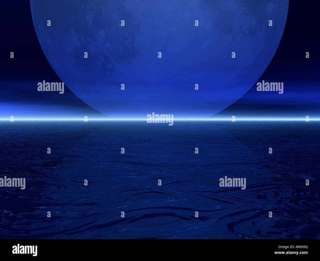 Moon digital illustration Stock Photo - Alamy