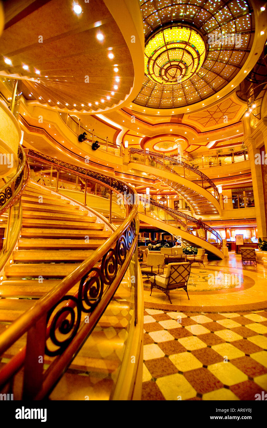 Lobby of Princess cruise ship Stock Photo - Alamy