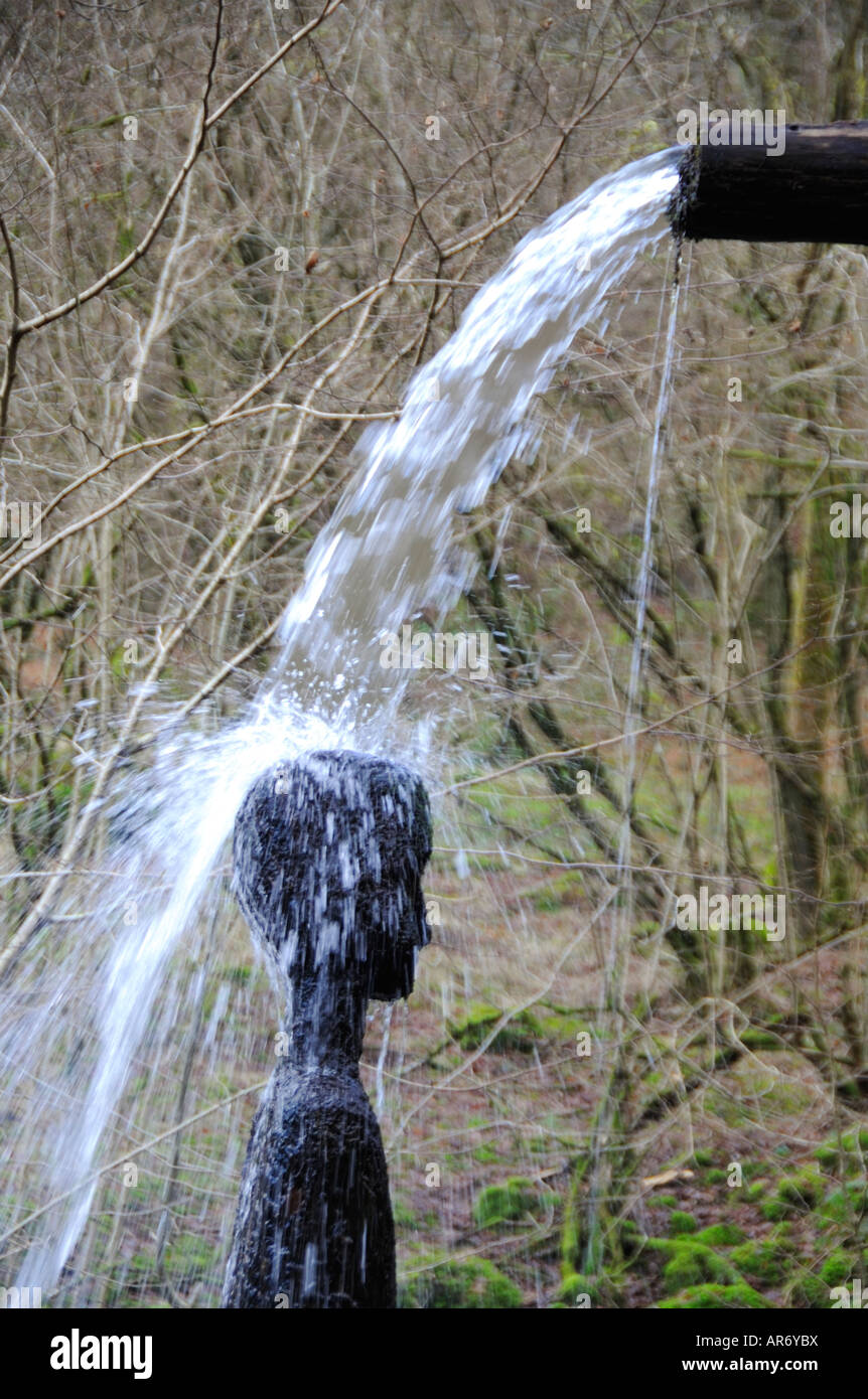 "Bean An T-Visce" (detail). Outdooor sculpture by Alannah Robins, 1995 ...