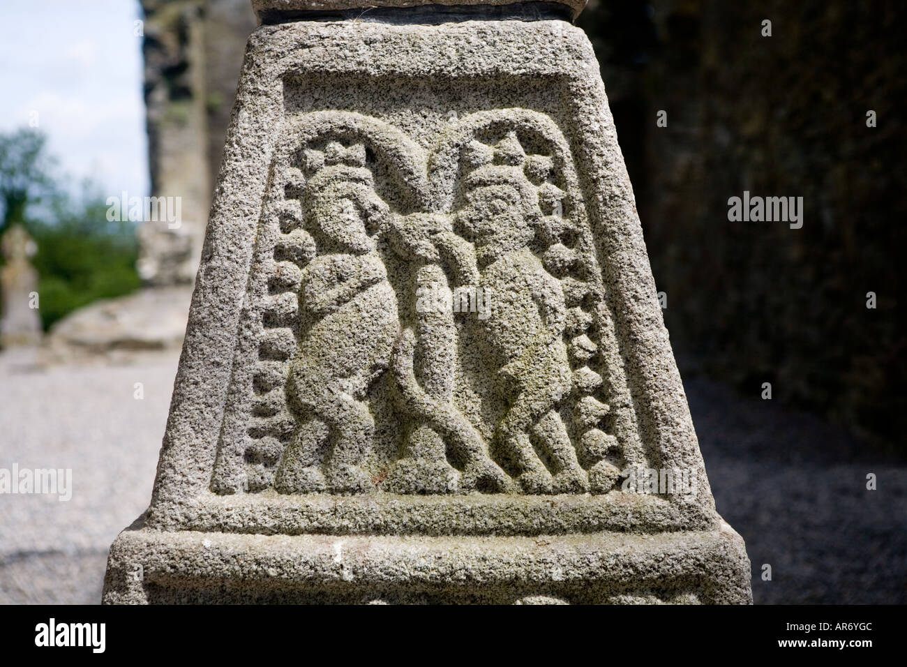 Detail from Moone High Cross, Ireland Stock Photo - Alamy