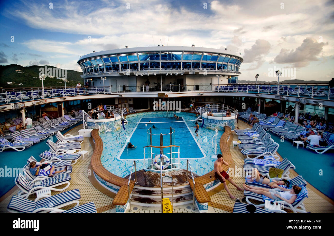Cruise ship in the Caribbean, Princess Cruises Stock Photo - Alamy