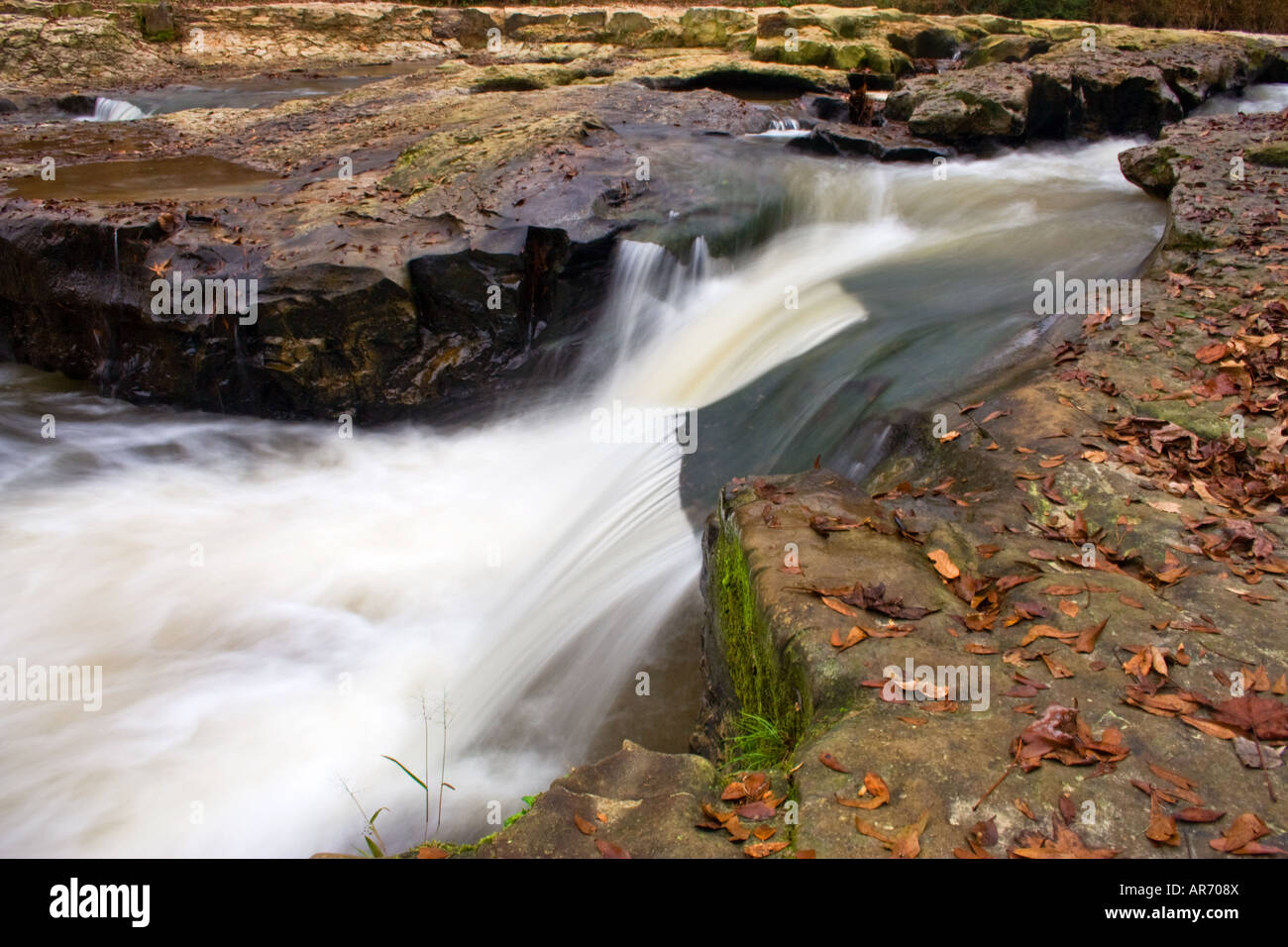Merit Water Park Waterfall Stock Photo - Alamy