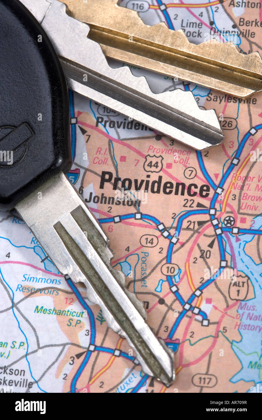 Map of providence hi-res stock photography and images - Alamy
