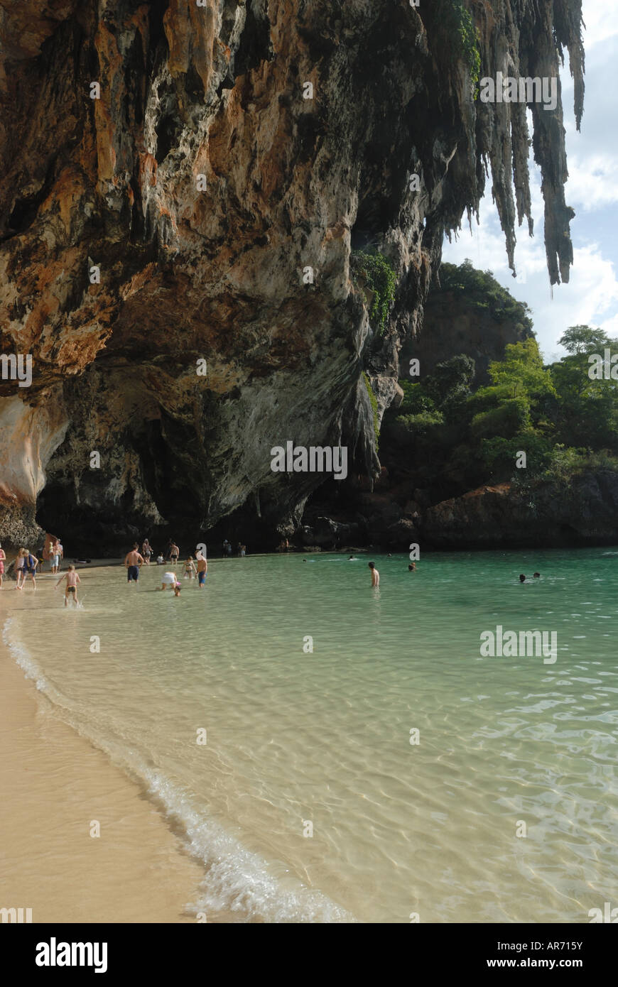 Beach of Pranang Cave,krabi Stock Photo - Alamy