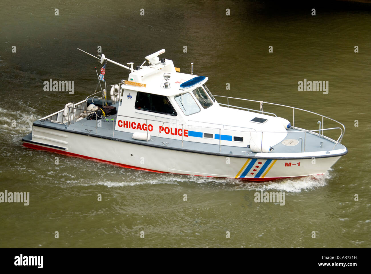 Chicago Police Boat Stock Photo - Alamy