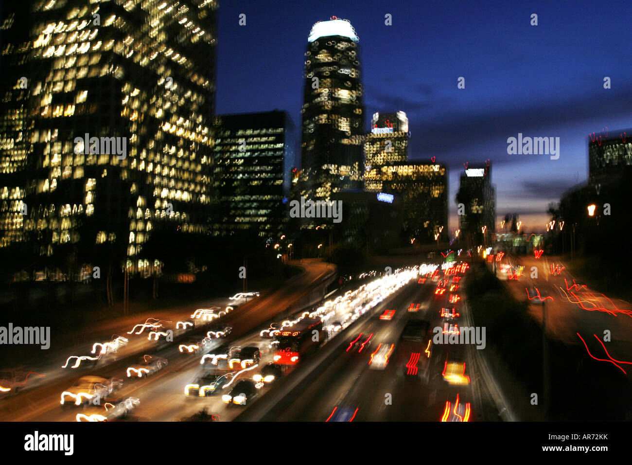 Downtown traffic, Los Angeles, California, USA Stock Photo - Alamy