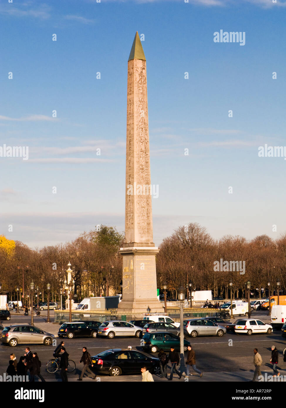 The Luxor Obelisk at the Place de la Concorde, Paris, France Stock ...