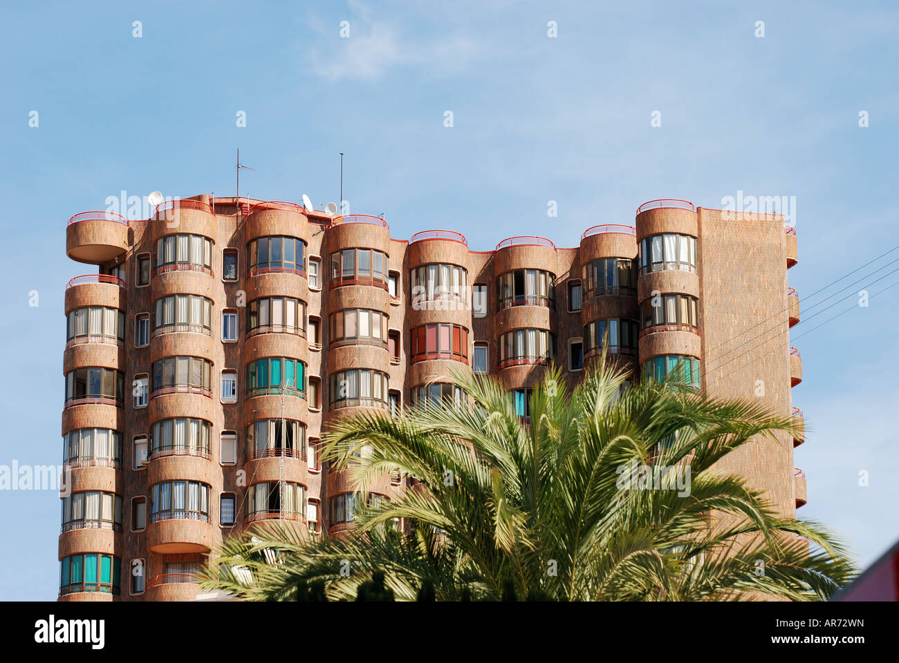 Building in Benidorm, Spain Stock Photo - Alamy
