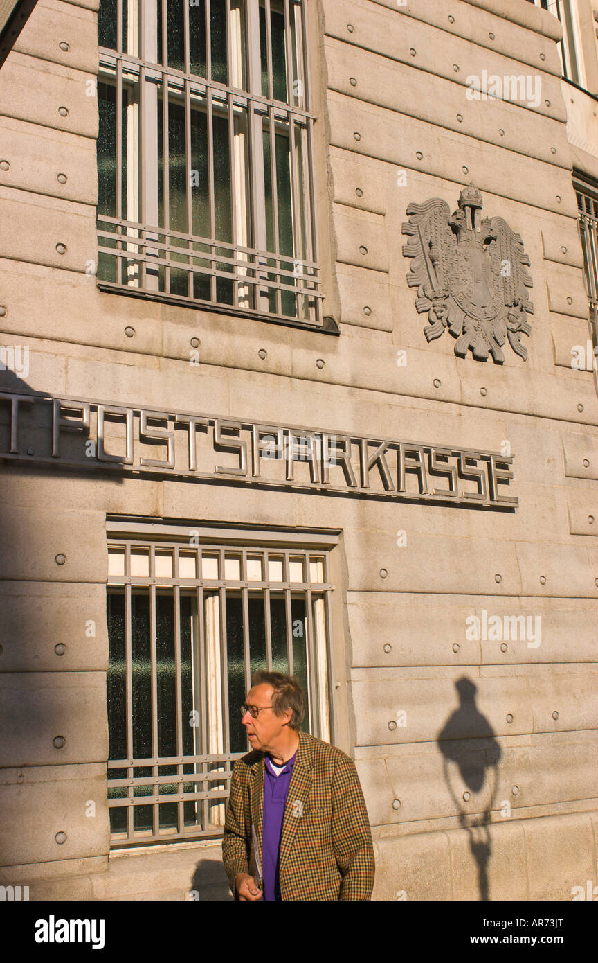 VIENNA AUSTRIA Postsparkasse post office savings bank building designed ...