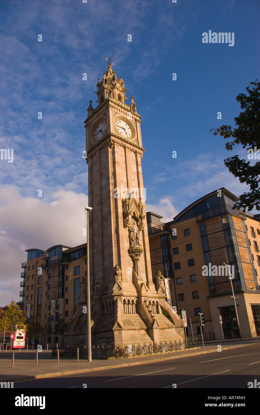 Albert Memorial Clock tower Queen's queens Square, Belfast, in Northern ...