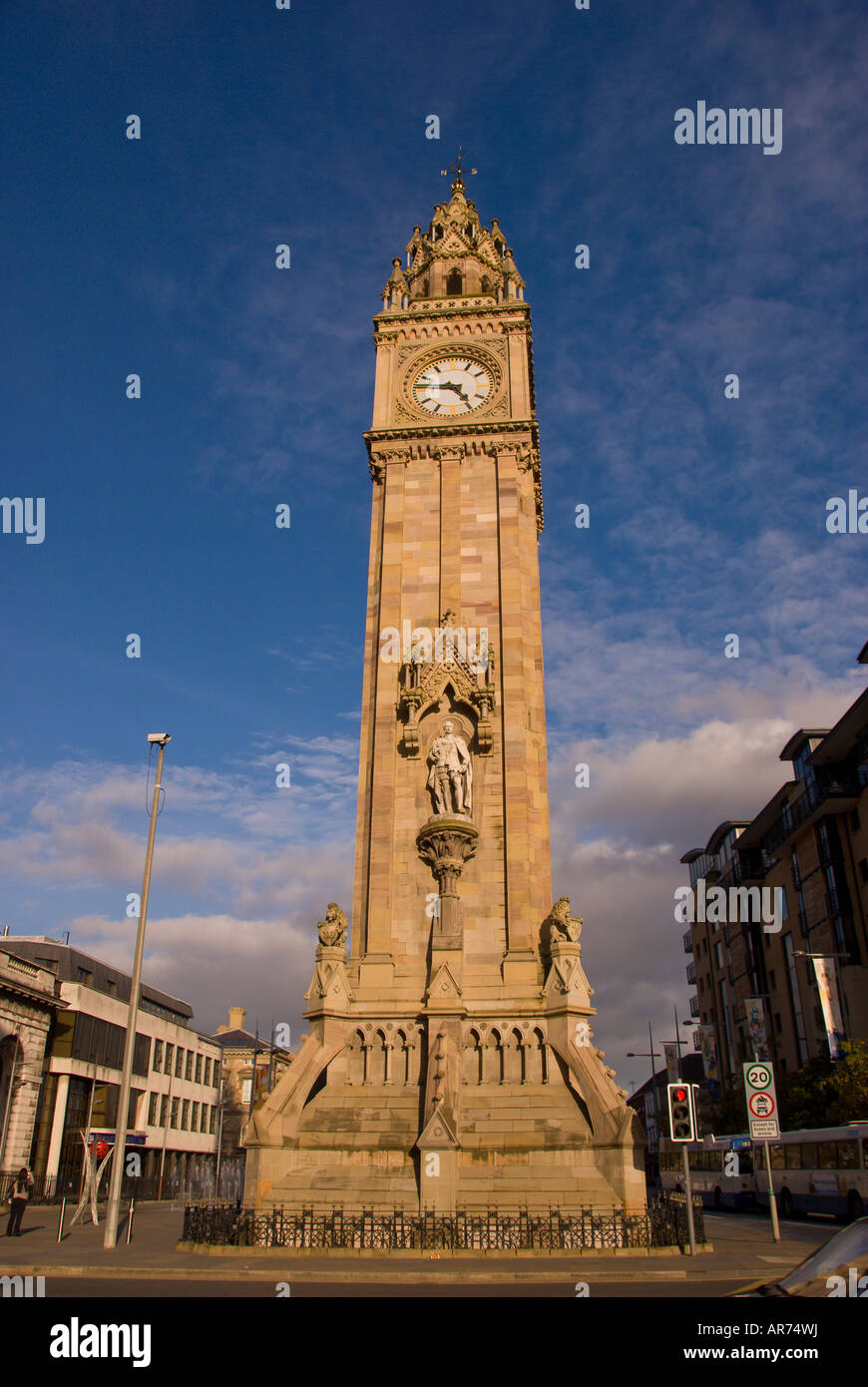 Albert Memorial Clock tower Queen's queens Square, Belfast, in Northern ...