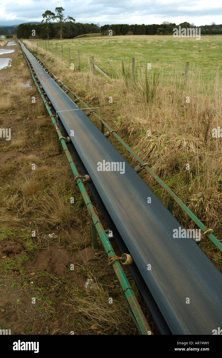 Quarry conveyor belt in rural setting Stock Photo - Alamy