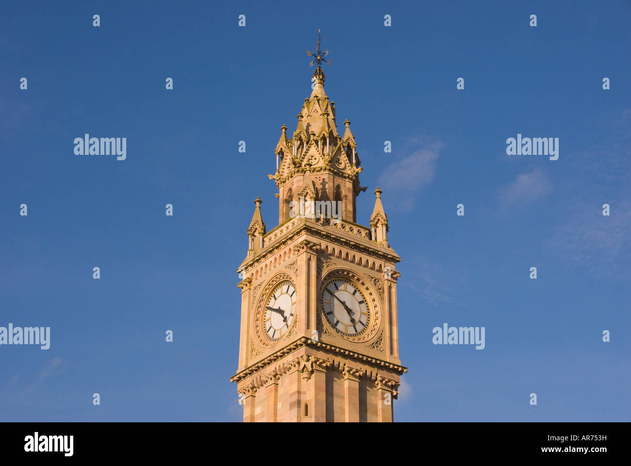Albert Memorial Clock tower Queen's queens Square, Belfast, in Northern ...