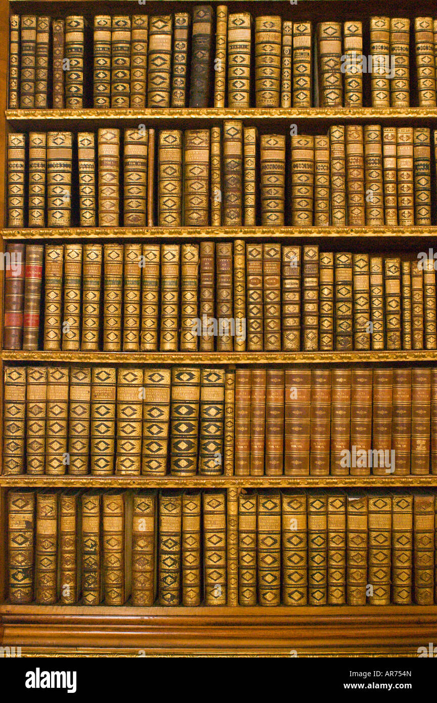 MELK AUSTRIA Books in library in the Stift Melk Benedictine abbey ...