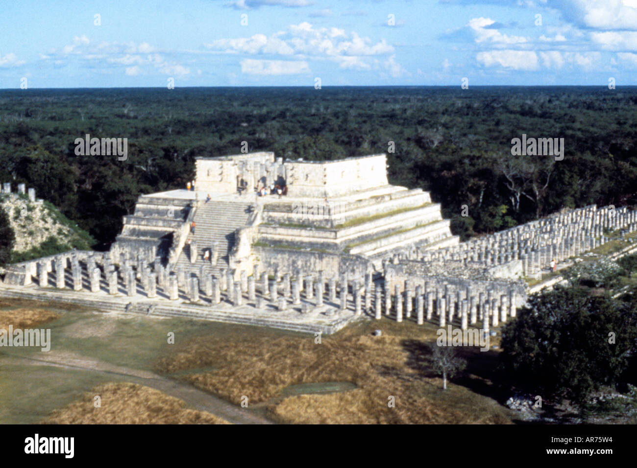 Famous ruins of Chichen Itza in Mexico Yucatan from above Stock Photo ...