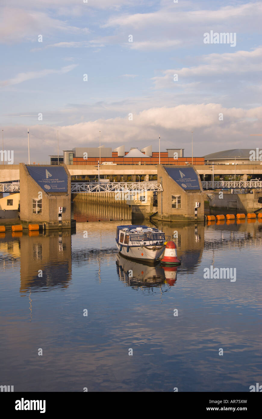 Lagan Weir river lagan Belfast n northern ireland water level control ...
