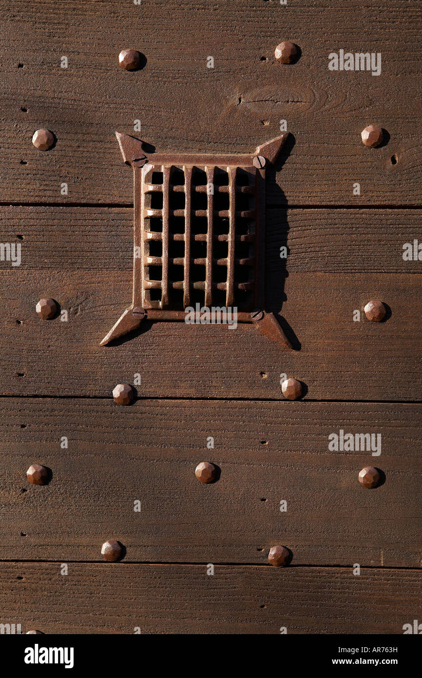 Medieval wooden door Stock Photo - Alamy