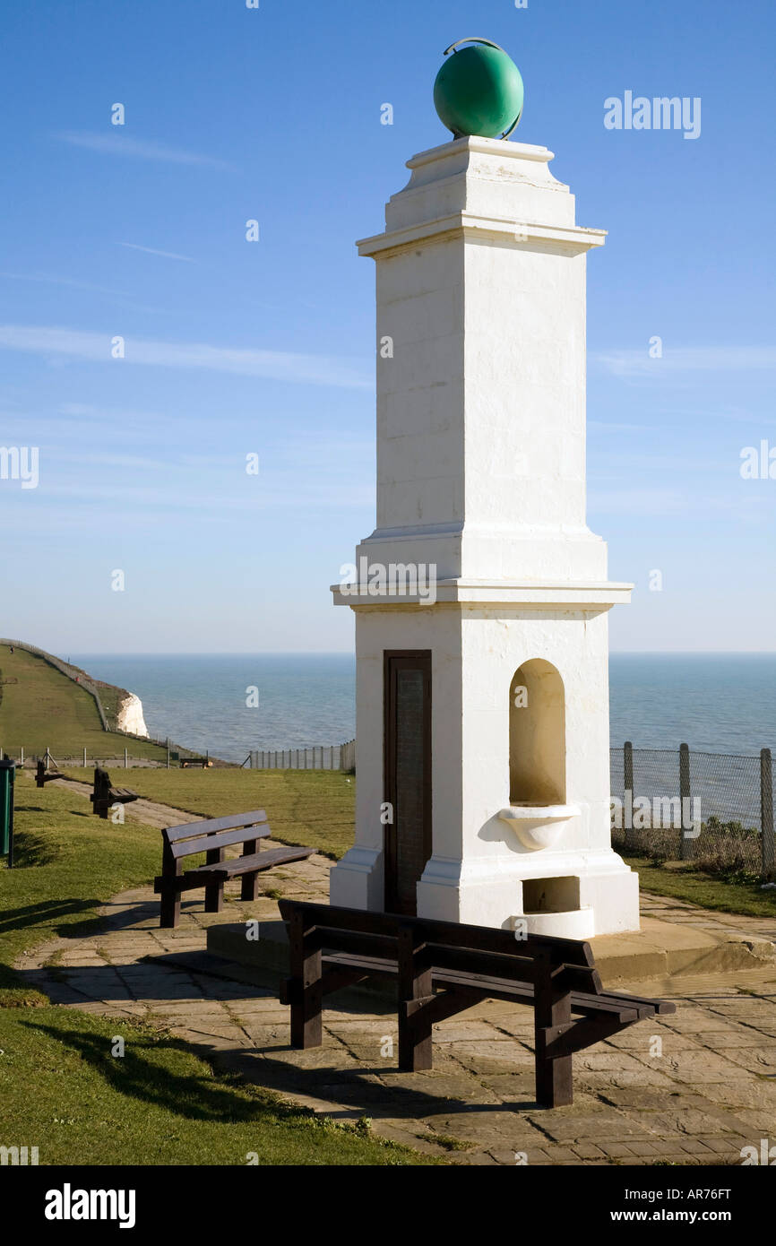 Meridian line memorial. Greenwich meridian line. Peachaven. Stone layed ...
