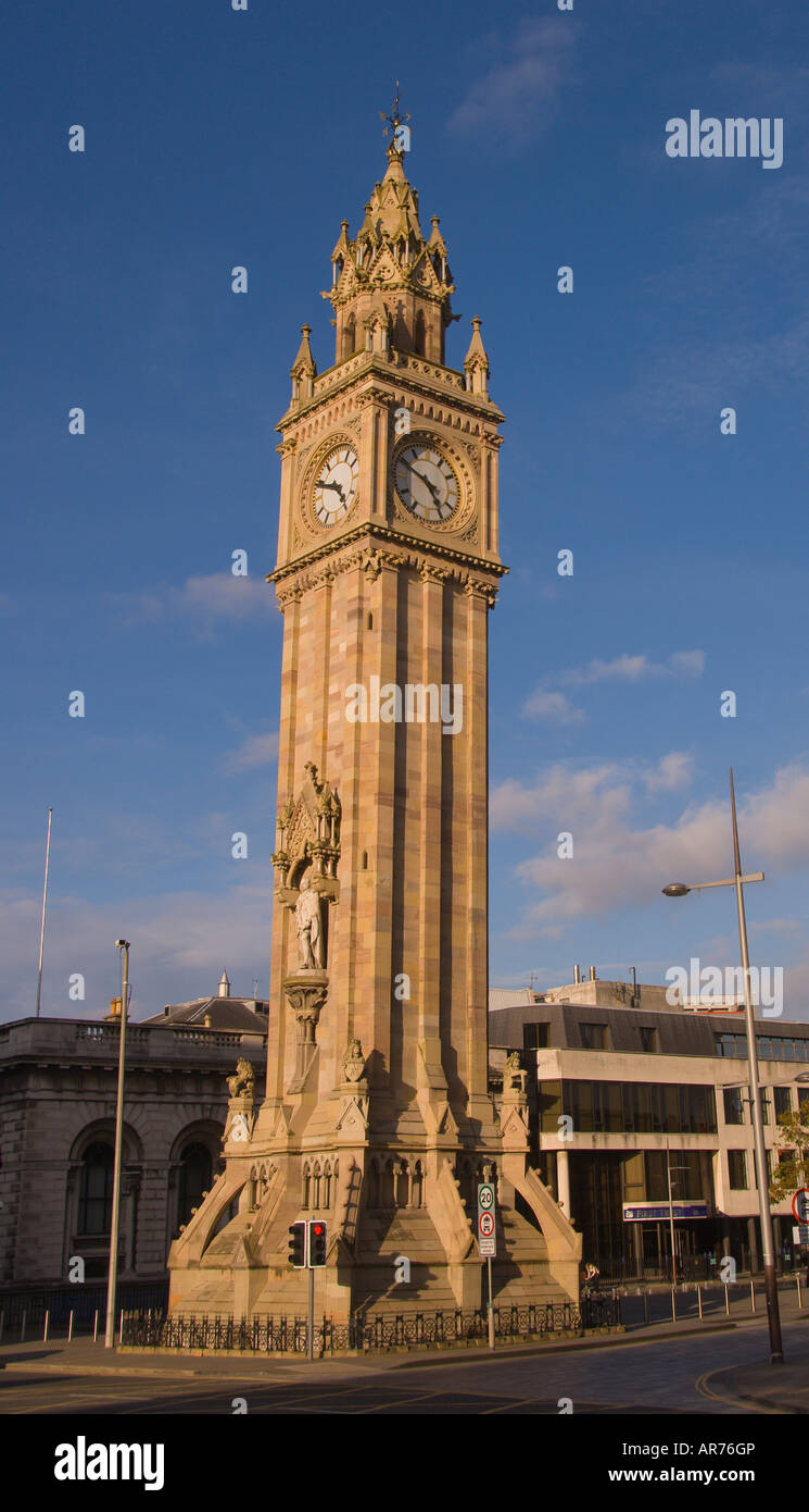 Albert Memorial Clock tower Queen's Square, Belfast, in Northern ...