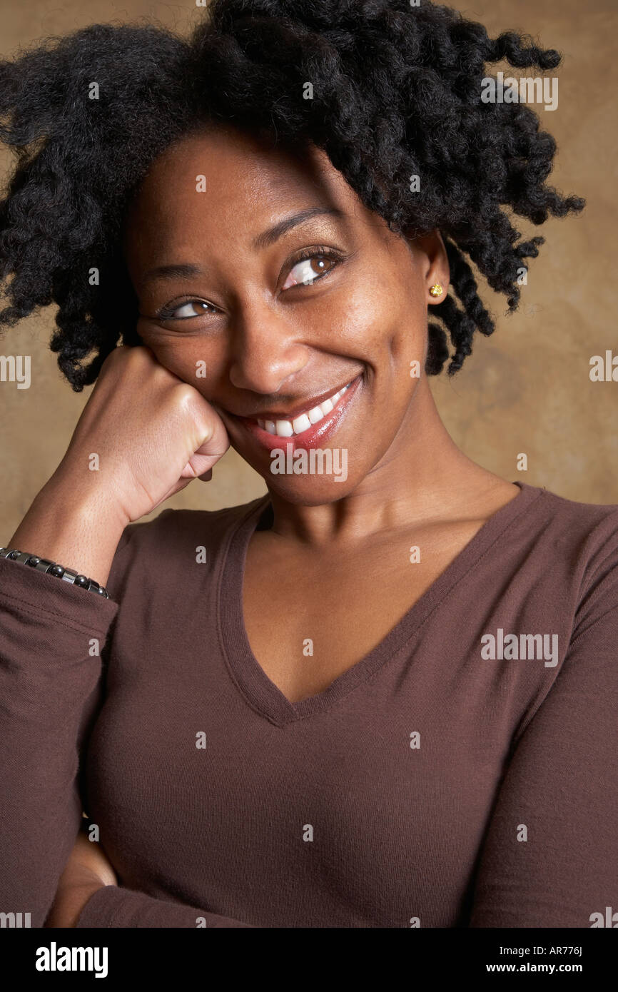 Portrait of African woman Stock Photo - Alamy
