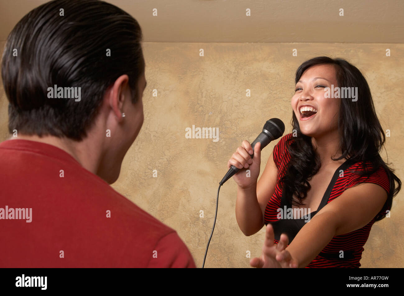 Close up asian man singing hi-res stock photography and images - Alamy
