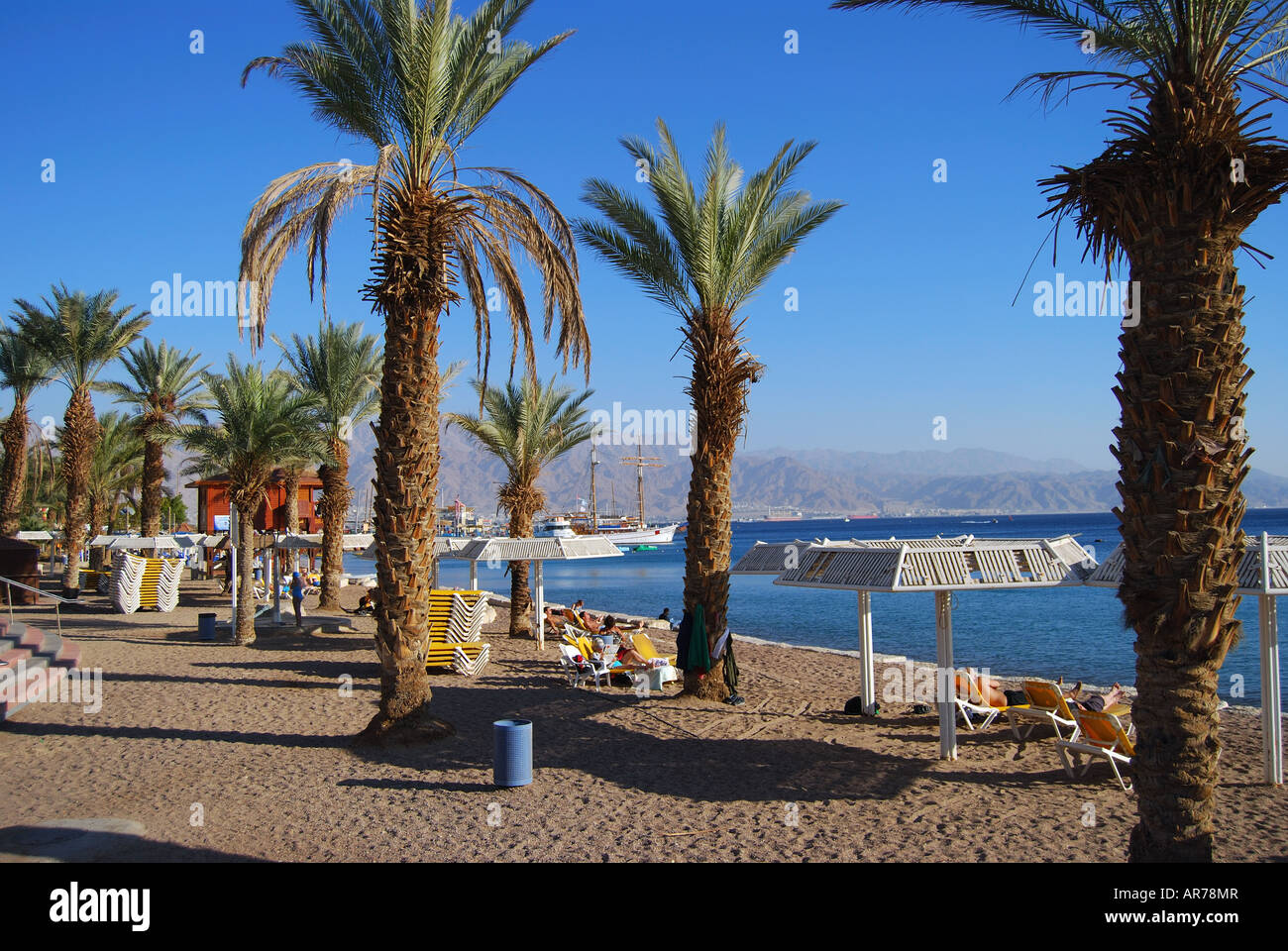 North Beach, Eilat, South District, Israel Stock Photo - Alamy
