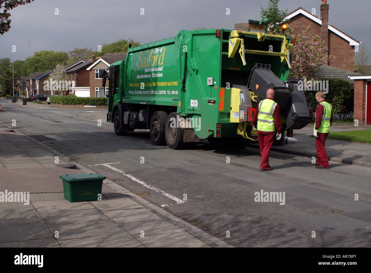 Rubbish Bins And Neighbourhood High Resolution Stock Photography and ...